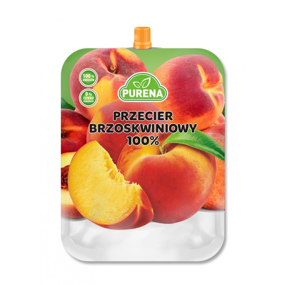 Przecier brzoskwiniowy 100% 350g Purena